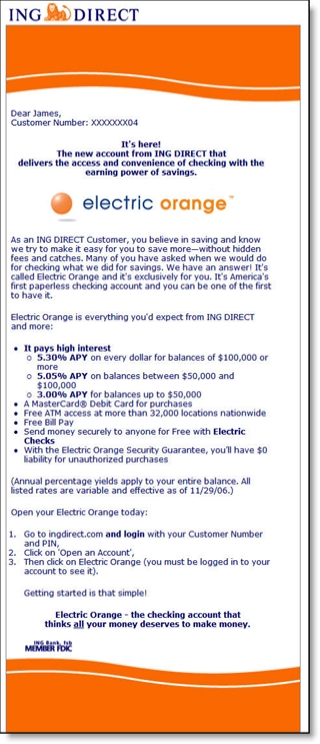 Everbank Takes on ING Direct with 6.01% Checking Account Campaign ...